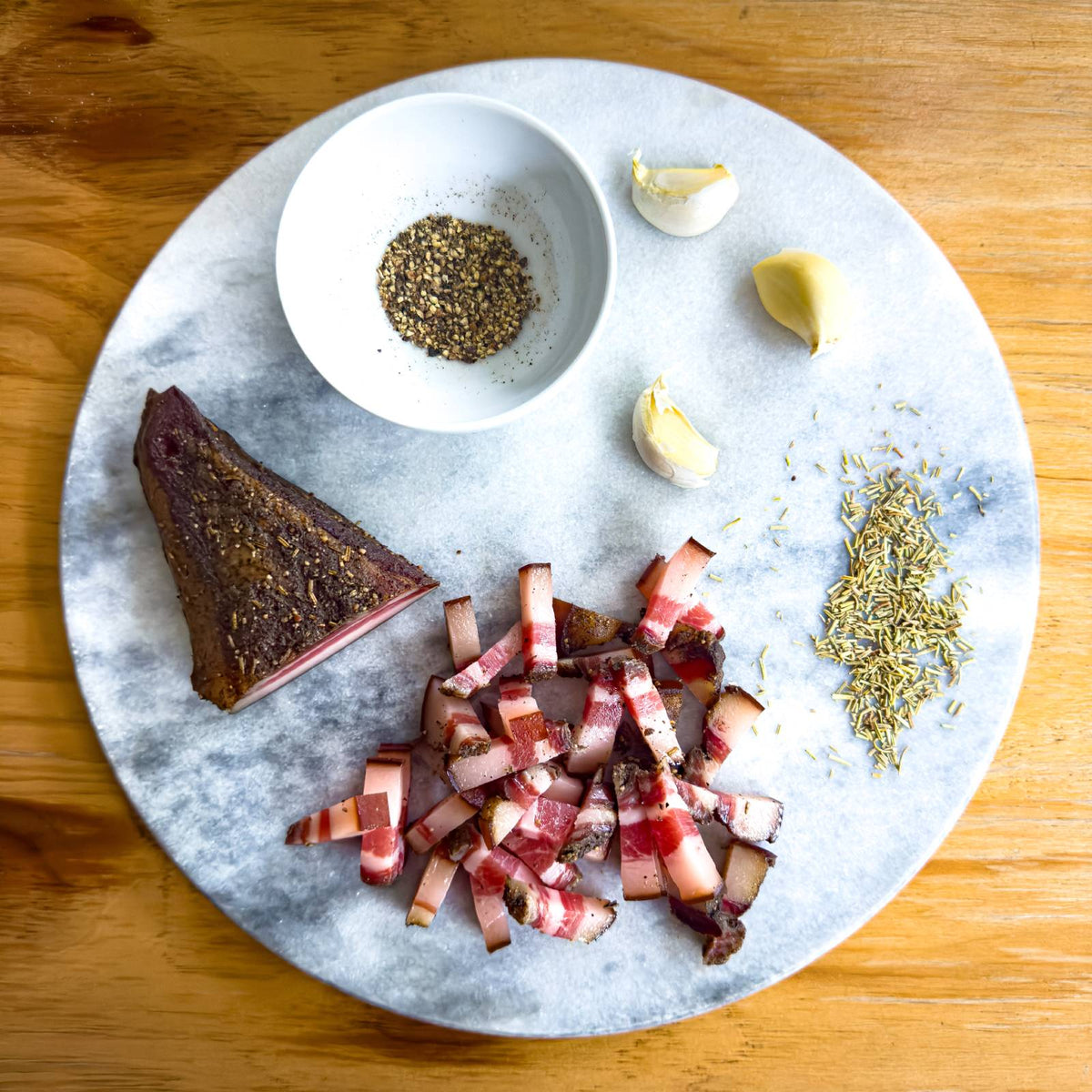 Buy Baggie's Handcrafted Cured Guanciale | Baggie's Butcher & Deli ...