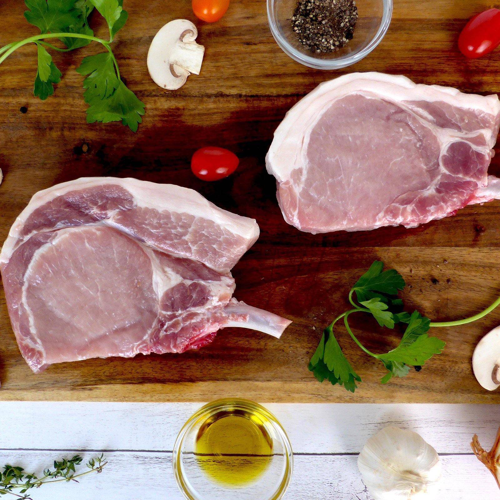 Buy Baggie's Free-Range Pork Chops 600-700g | Baggie's Butcher & Deli ...